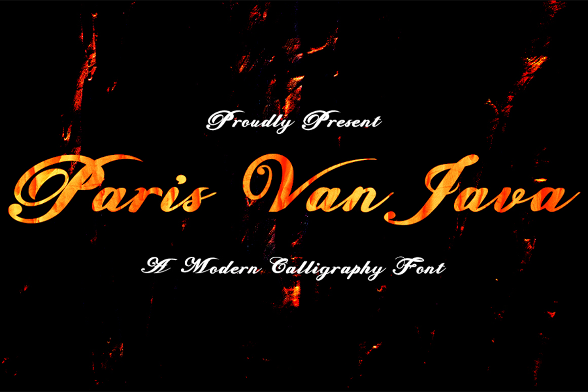 Paris Van Java Font | Miftaharzaq | FontSpace