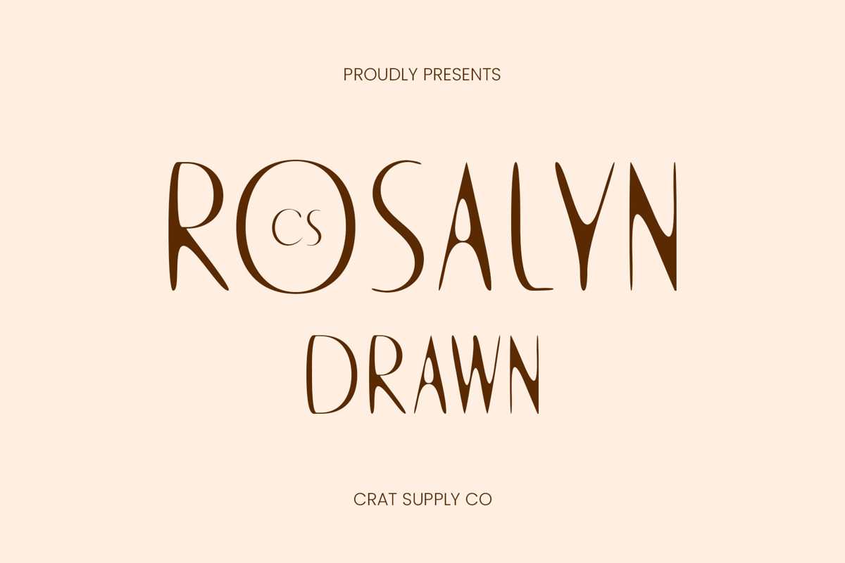 CS Rosalyn Drawn Font - Free Download