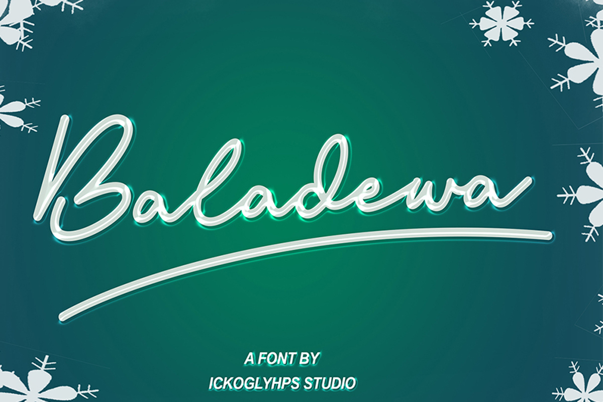 Baladewa Font | ickoglyphsstudio | FontSpace
