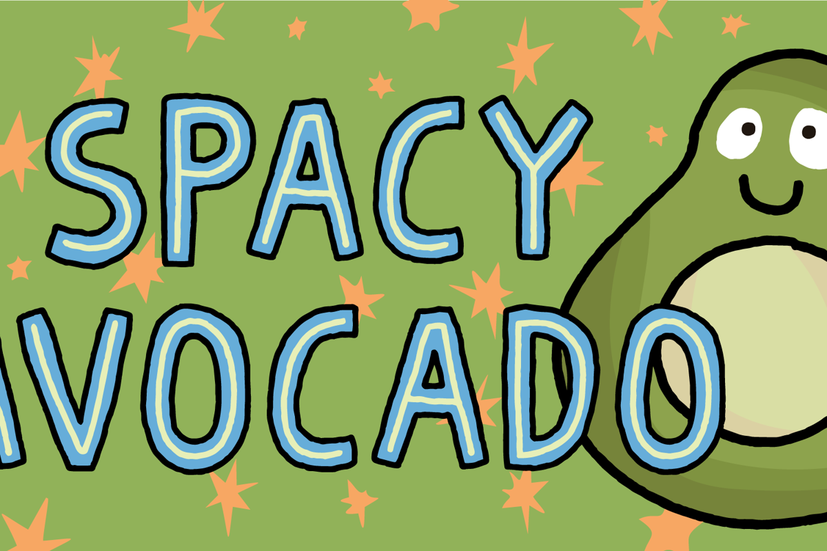 Spacy Avocado Font - Free Download
