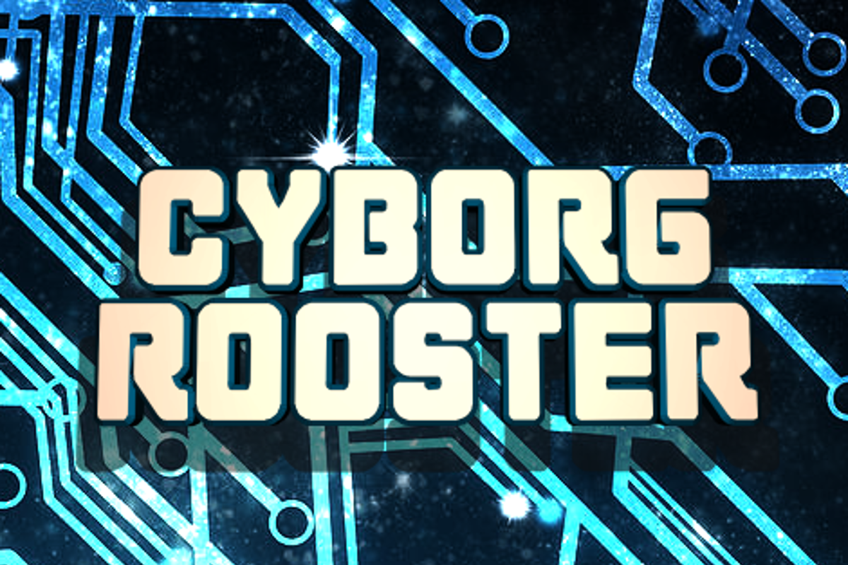 Cyborg Rooster Font | Iconian Fonts | FontSpace