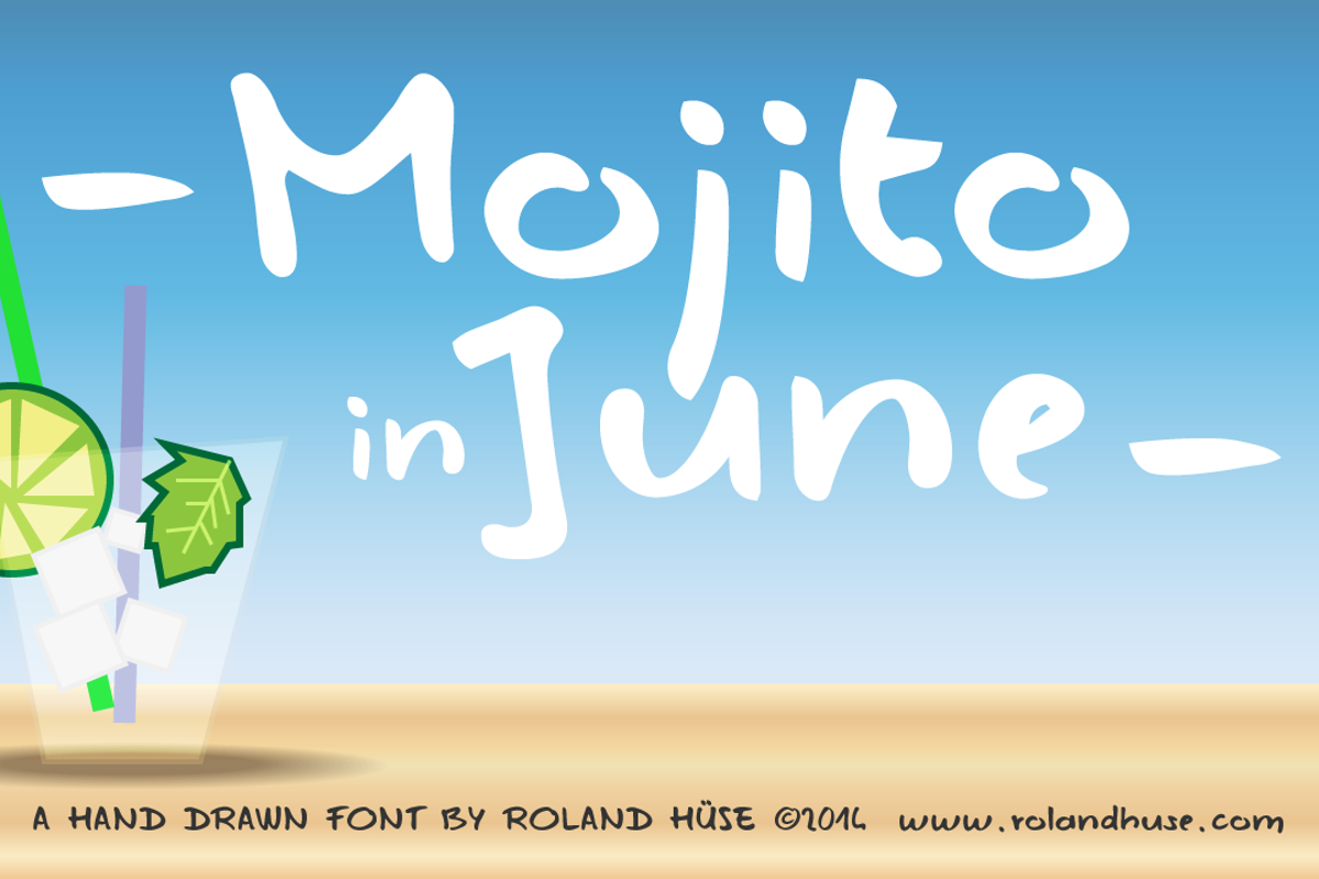 Mojito in June Font - Free Download