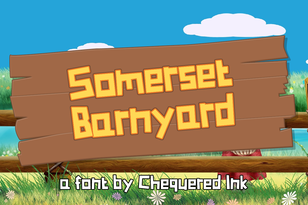 Somerset Barnyard Font | Chequered Ink | FontSpace