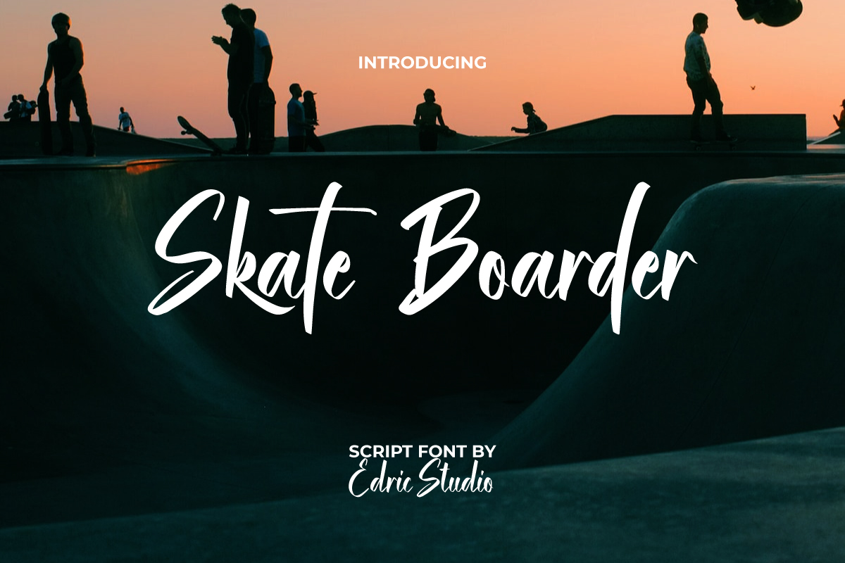 Skate Boarder Font - Free Download