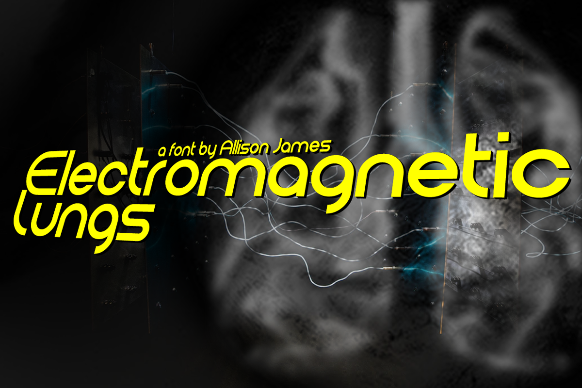 Electromagnetic Lungs Font | Chequered Ink | FontSpace