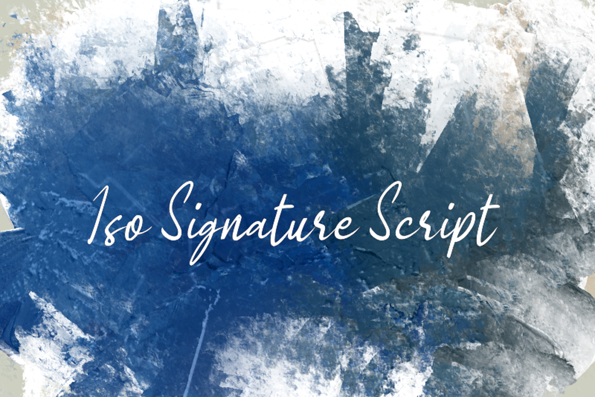 I Iso Signature Script Font | wepfont | FontSpace