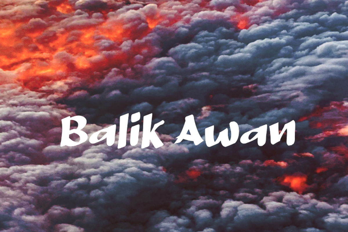 B Balik Awan Font - Free Download