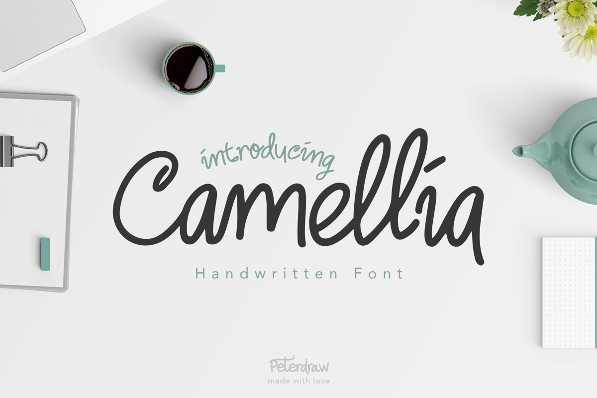 Camellia Font | peterdraw | FontSpace
