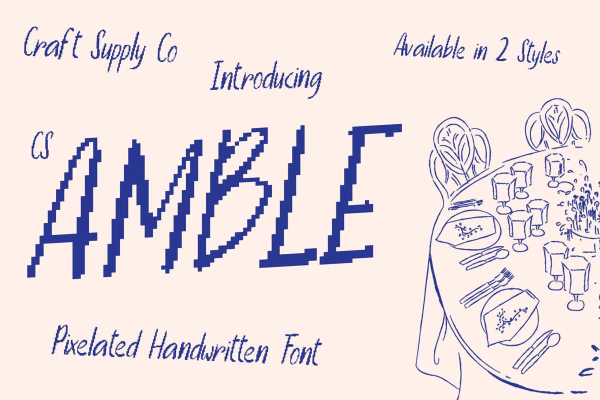 CS Amble Pixel Font - Free Download