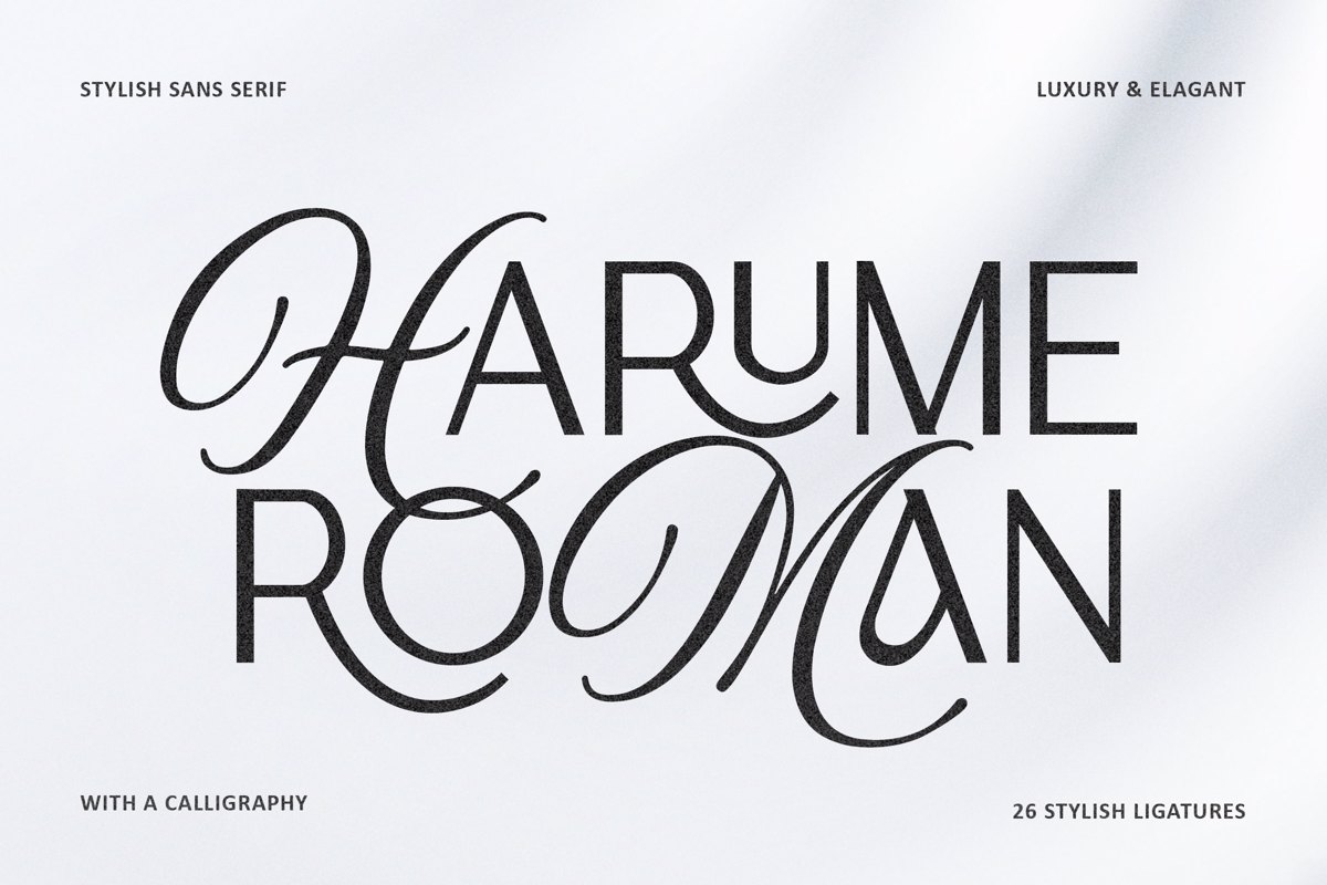 Harume Roman Font | Metafontsy | FontSpace