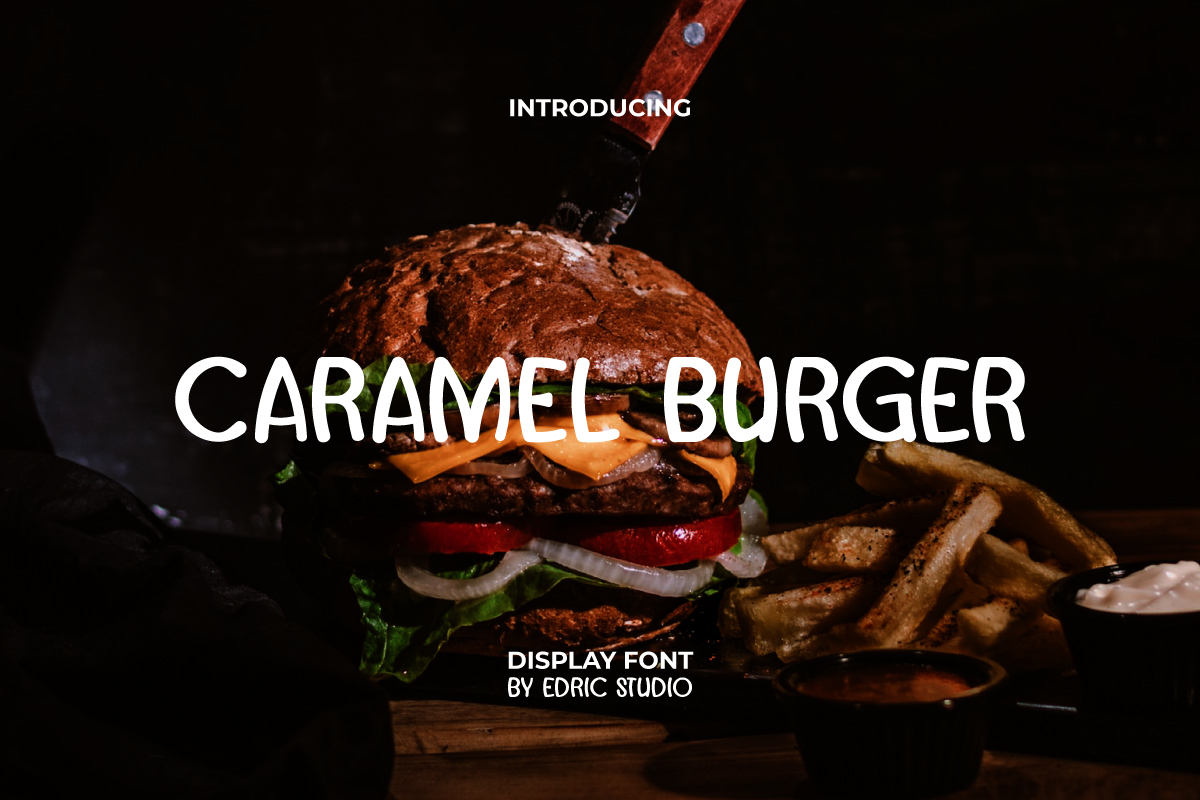 Caramel Burger Font | Edric Studio | FontSpace