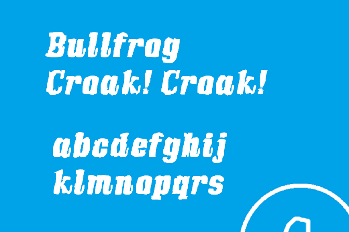 Bullfrog Font | heaven castro | FontSpace