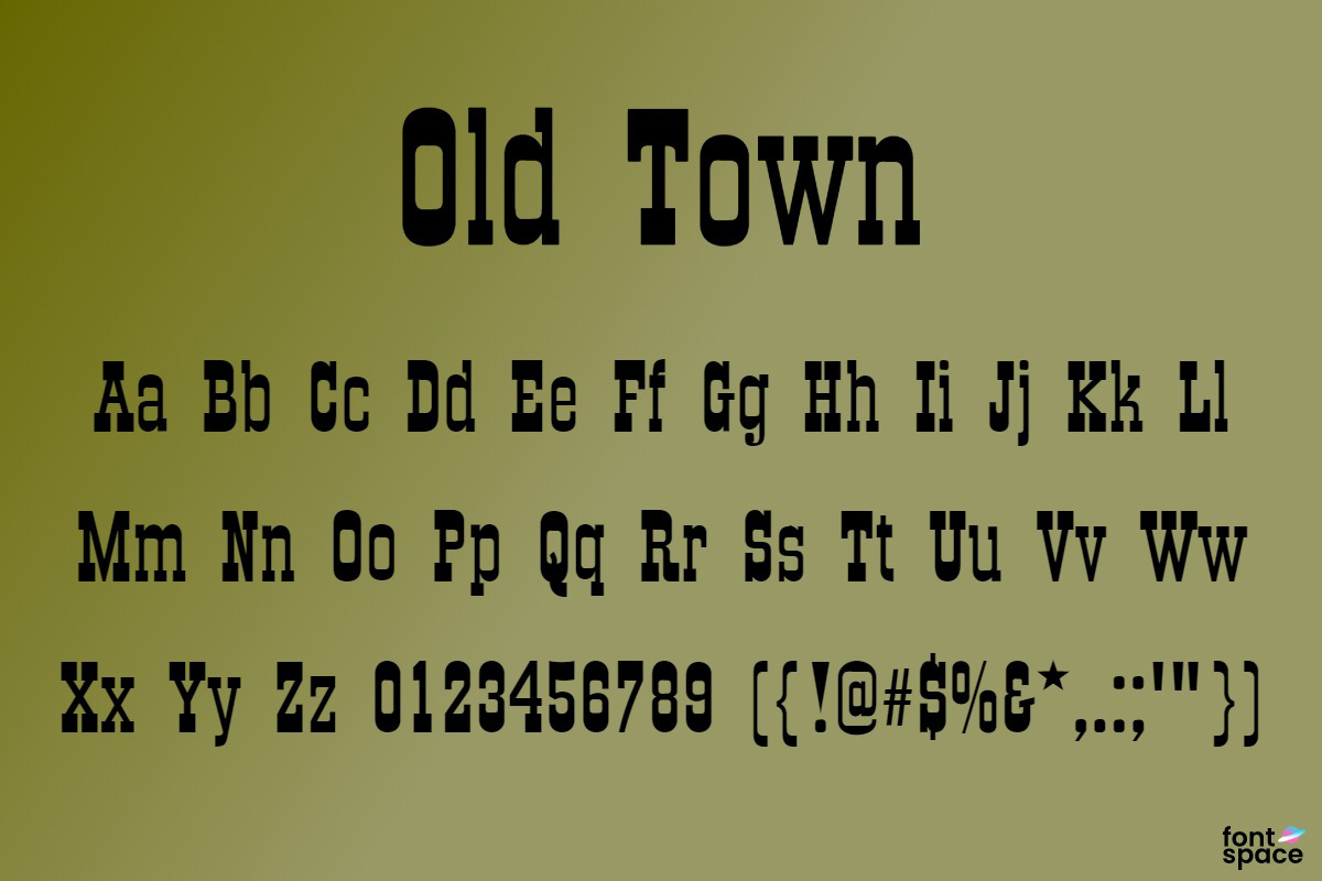 Old Town Font | Dieter Steffmann | FontSpace