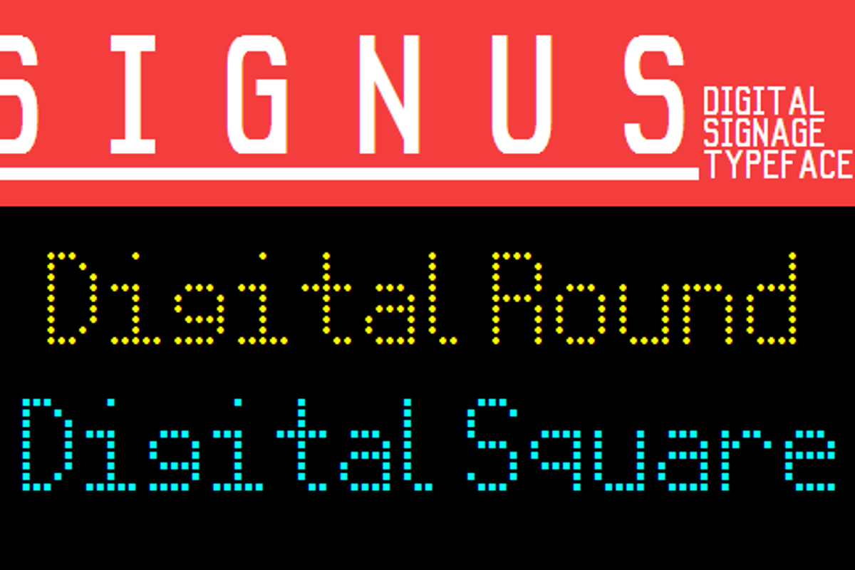 Signus Digital Round NBP Font - Free Download