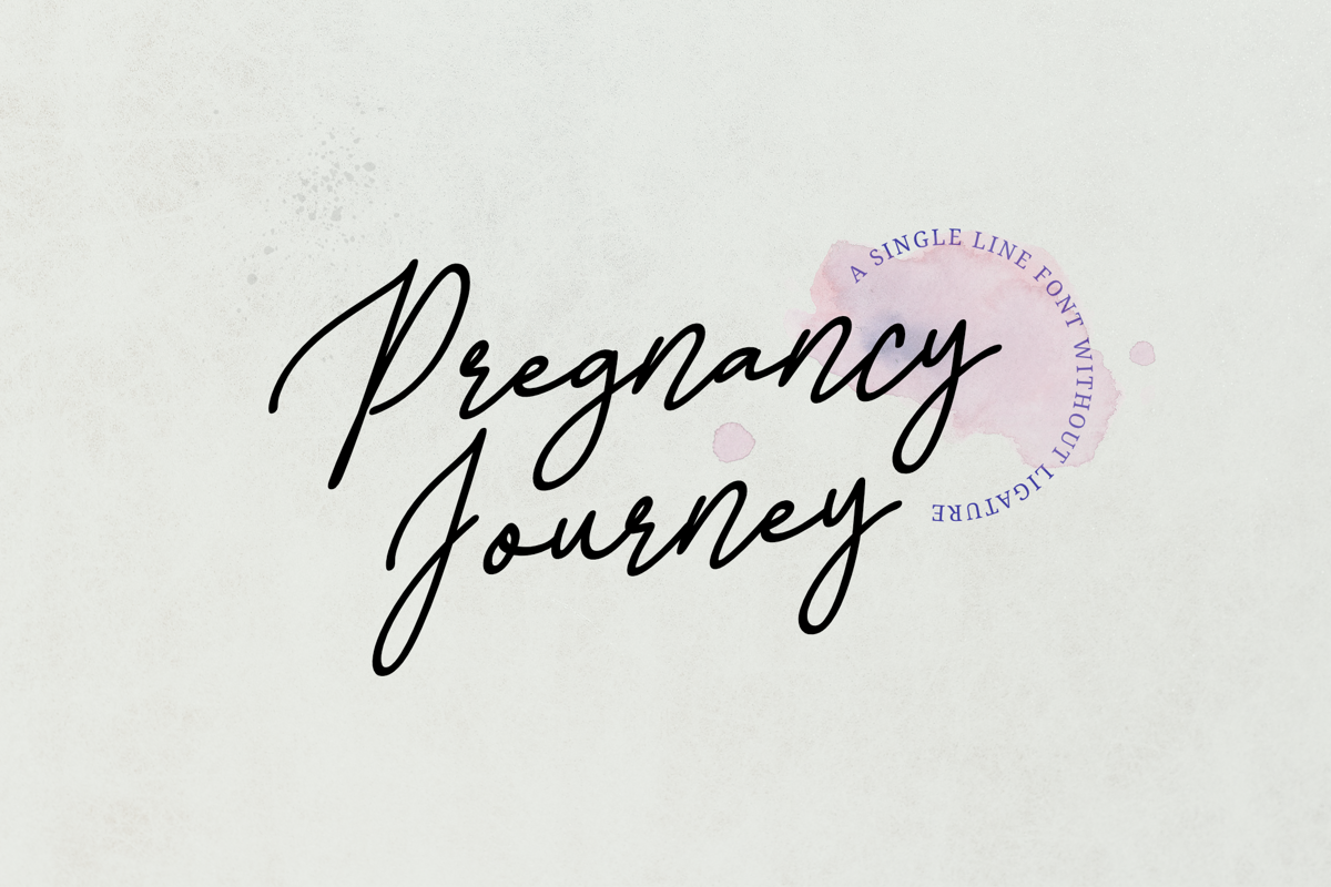 Pregnancy Journey Font - Free Download