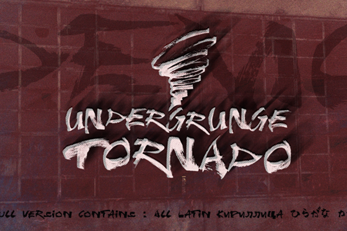 Undergrunge Tornado Demo Font - Free Download