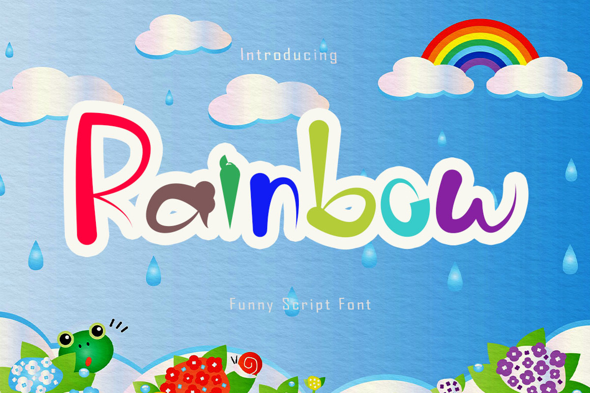 Rainbow Font | rony-studio | FontSpace