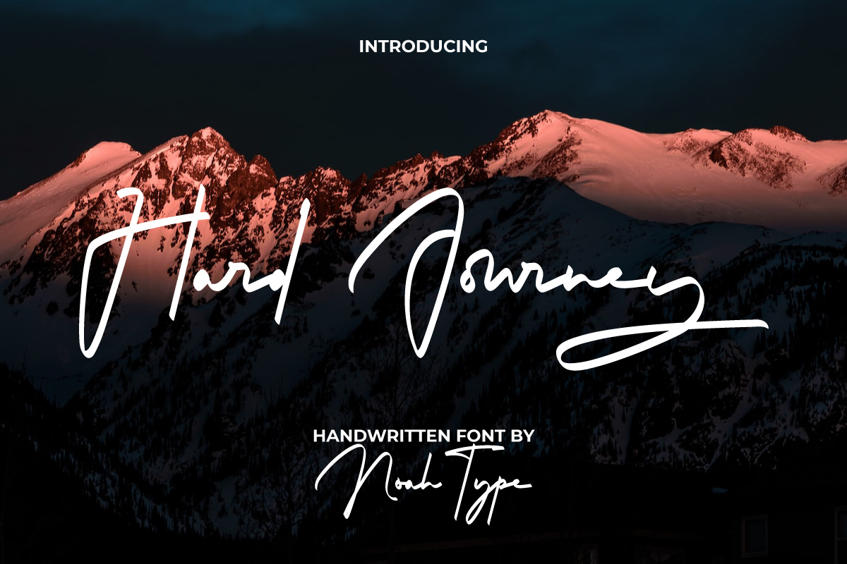 Hard Journey Font | noahtype | FontSpace