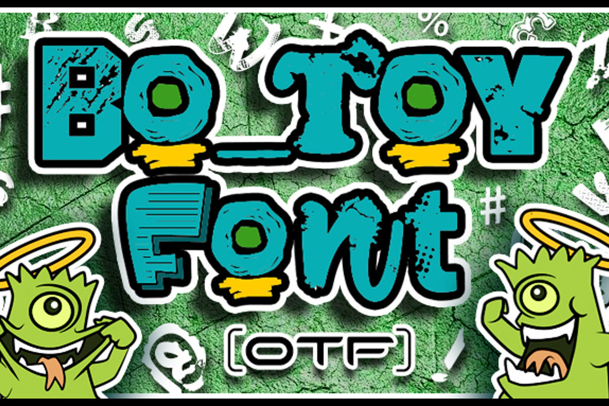 Bo Toy Font | VVB DESIGNS | FontSpace