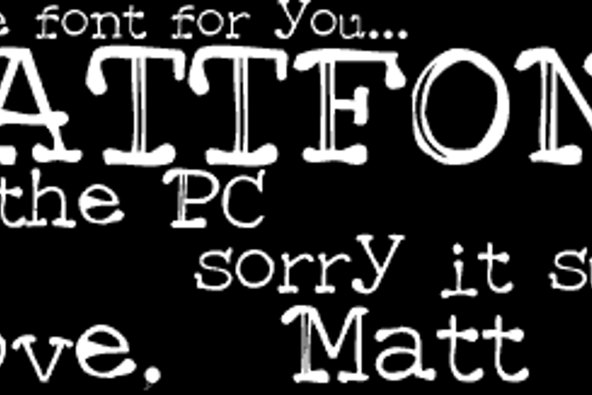 Mattfont Font | Disturbed Type | FontSpace
