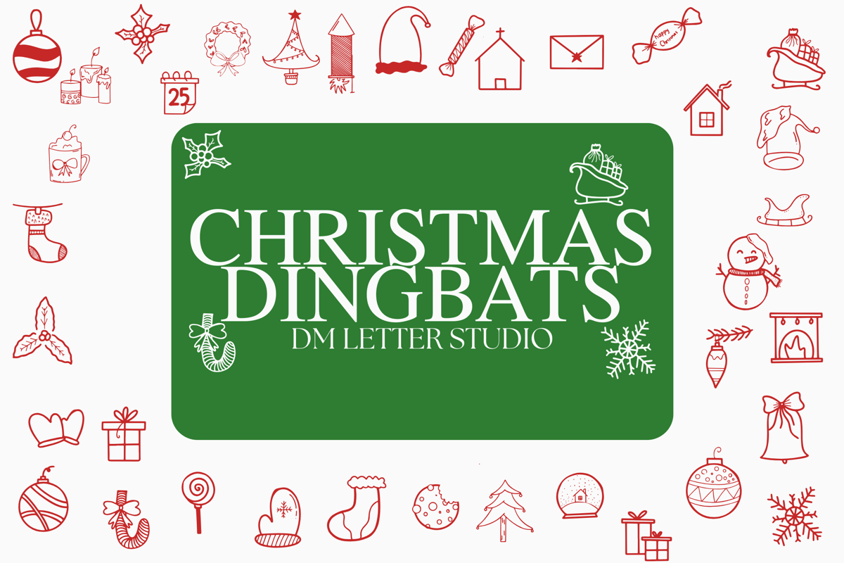 Christmas Dingbat Font | Dmletter studio | FontSpace