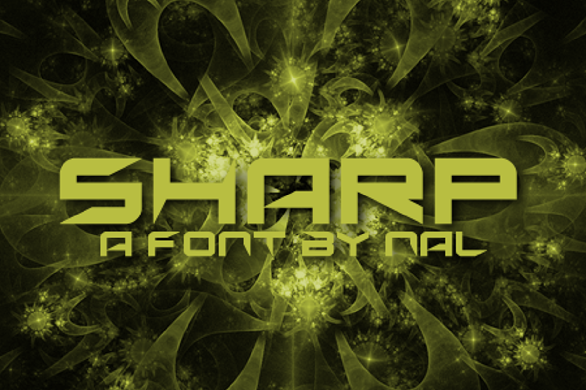 Sharp Font | Chequered Ink | FontSpace