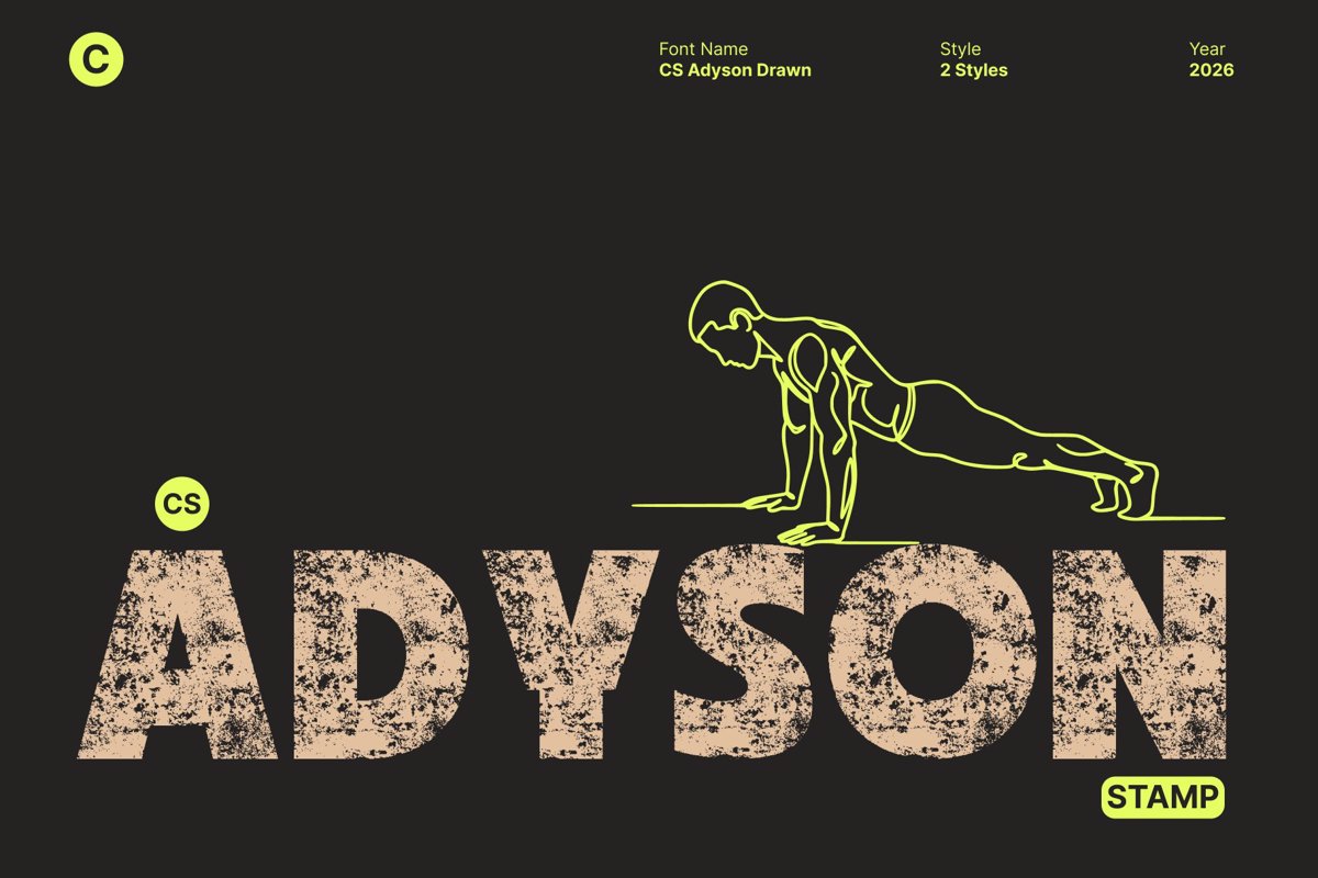 CS Adyson Stamp Font - Free Download