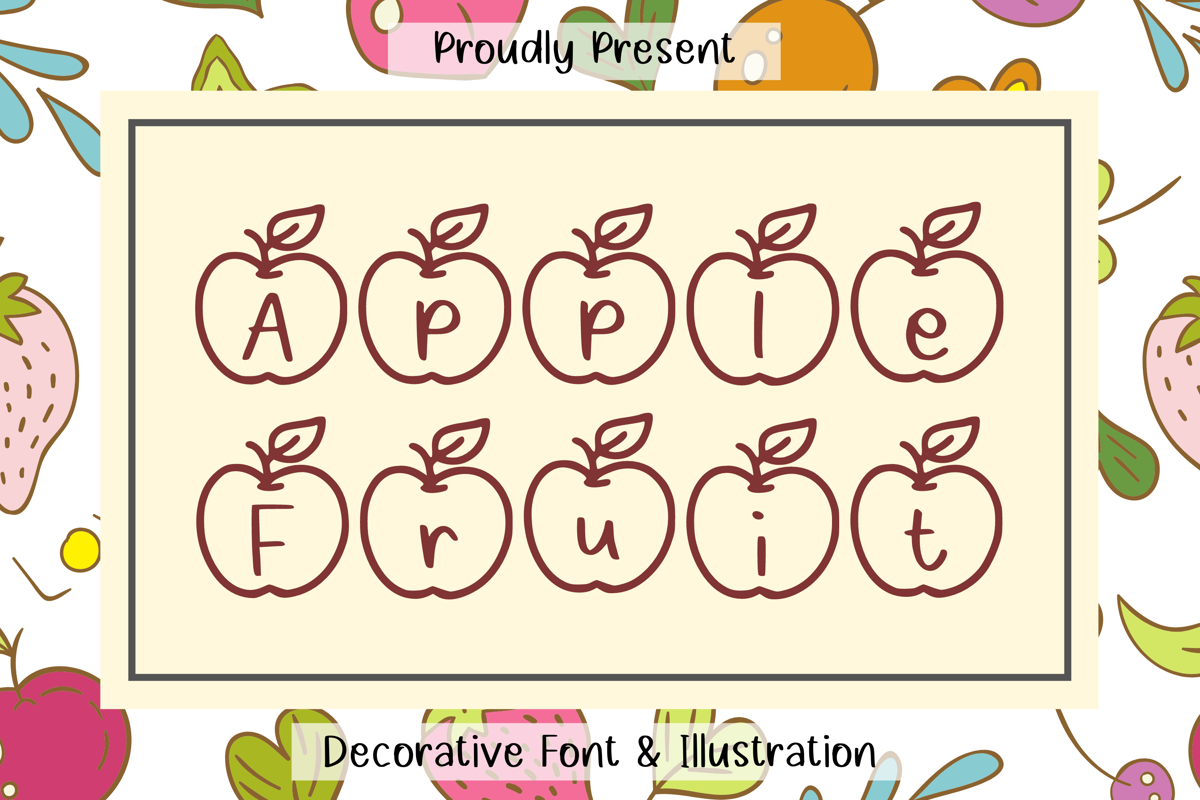Apple Fruit Font - Free Download