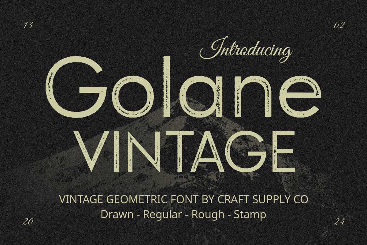 Golane Vintage Stamp Font | craftsupplyco | FontSpace
