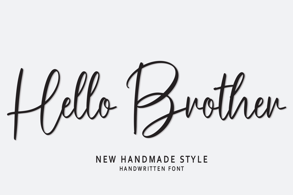 Hello Brother Font - Free Download