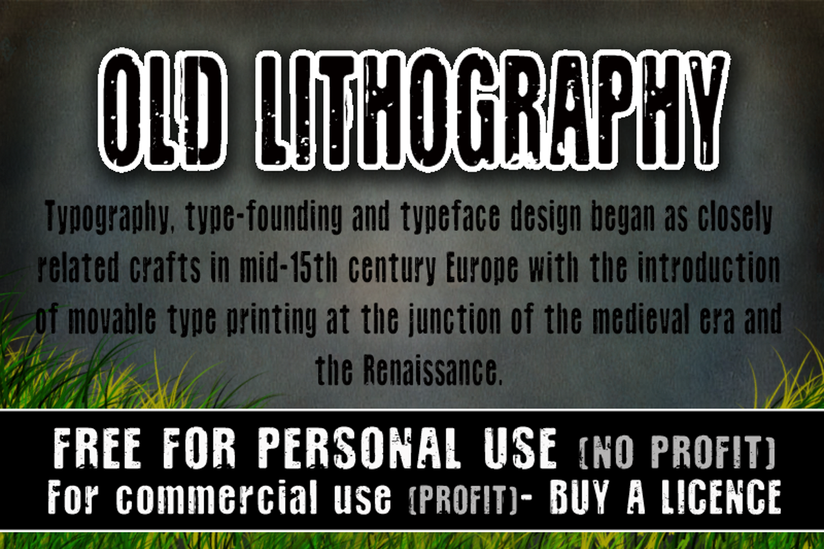 CF Old Lithography Font | CloutierFontes | FontSpace