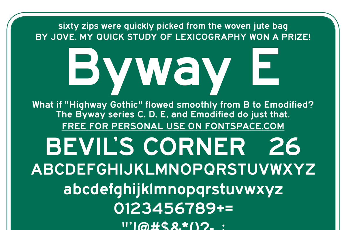 BywayE Font - Free Download