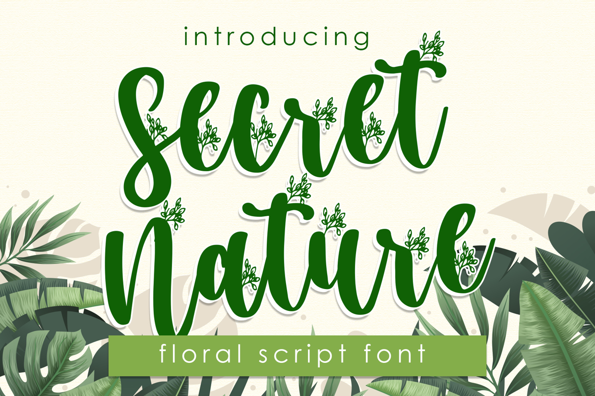 Secret Nature Font | Dmletter studio | FontSpace