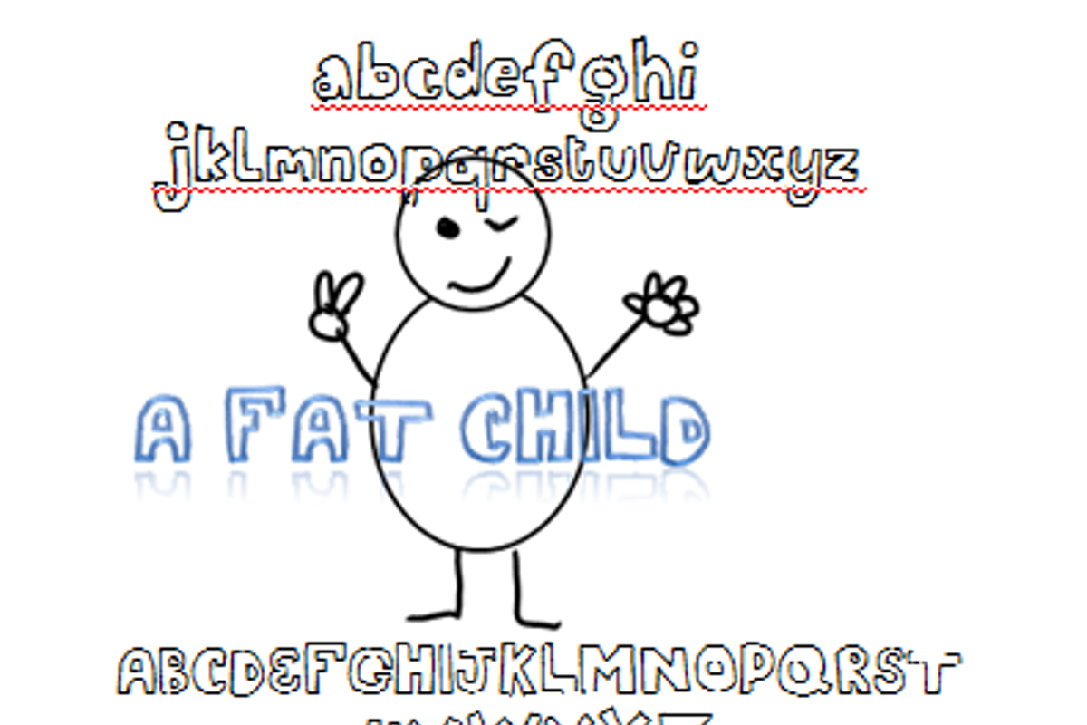A fat child Font - Free Download