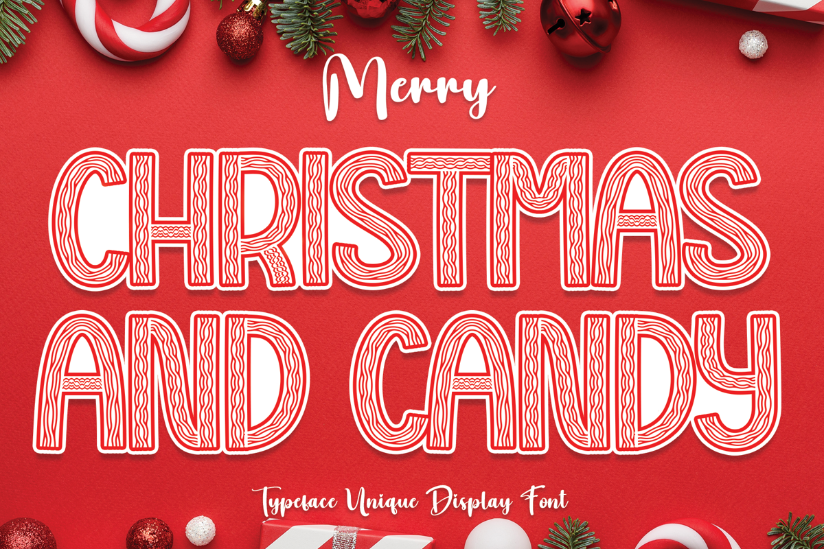 Christmas And Candy Font - Free Download