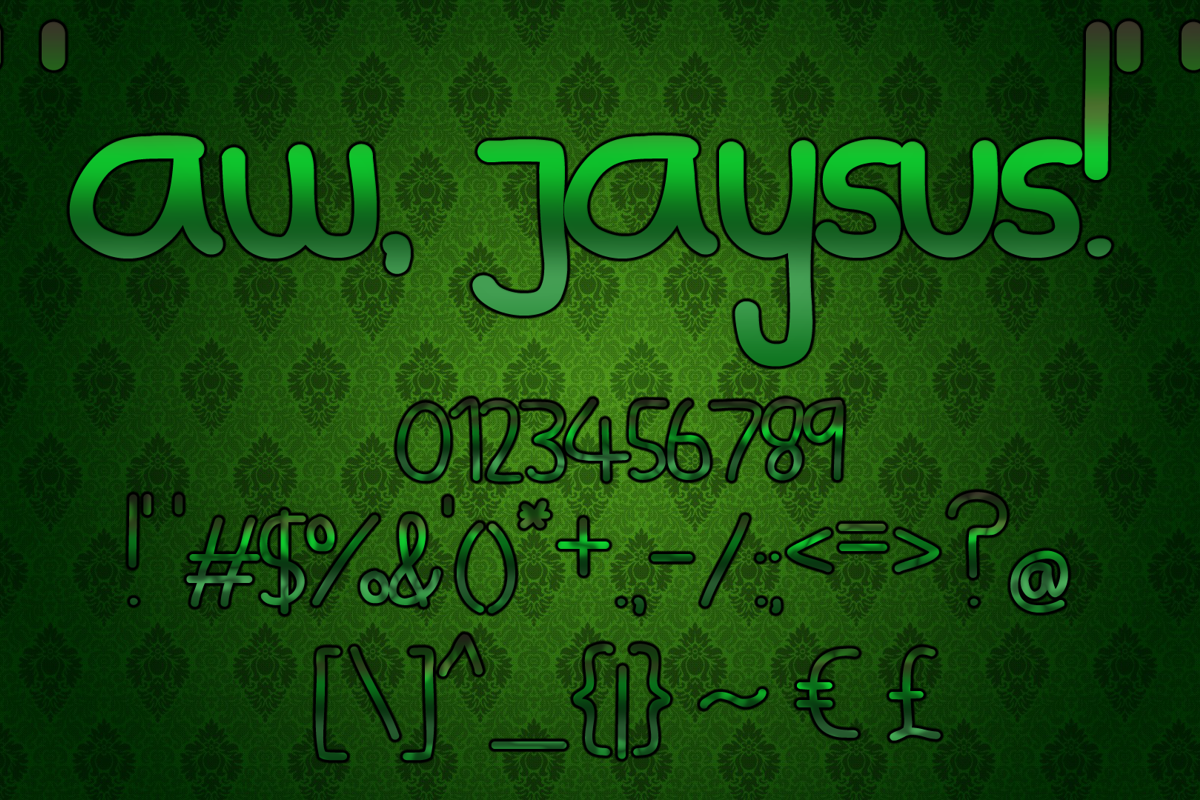Aw, Jaysus! Font | Magic Fonts | FontSpace