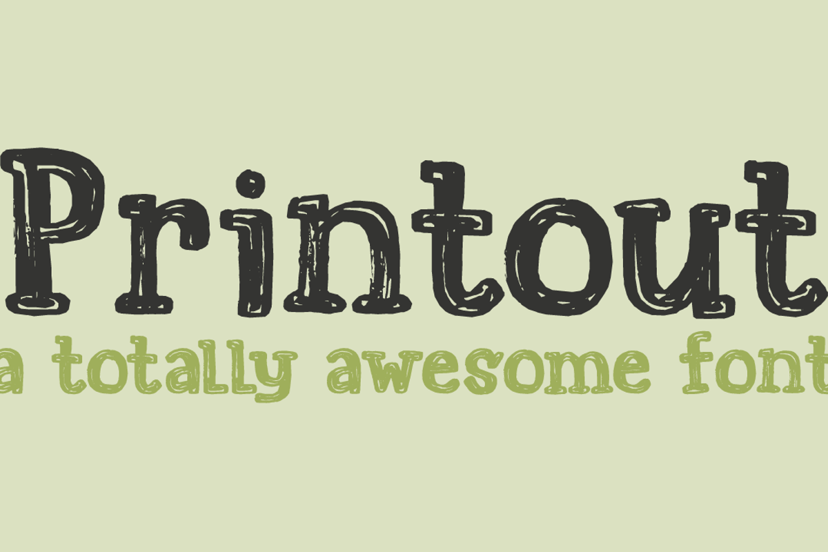 Printout DEMO Font | David Kerkhoff | FontSpace