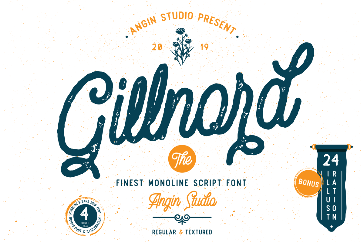Gillnord Monoline Font | Angin.studio | FontSpace
