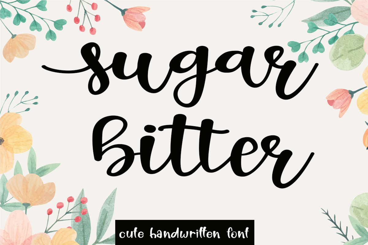 Sugar Bitter Font - Free Download
