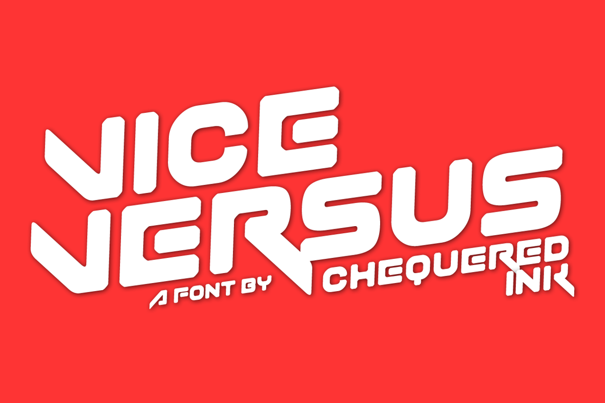 Vice Versus Font | Chequered Ink | FontSpace