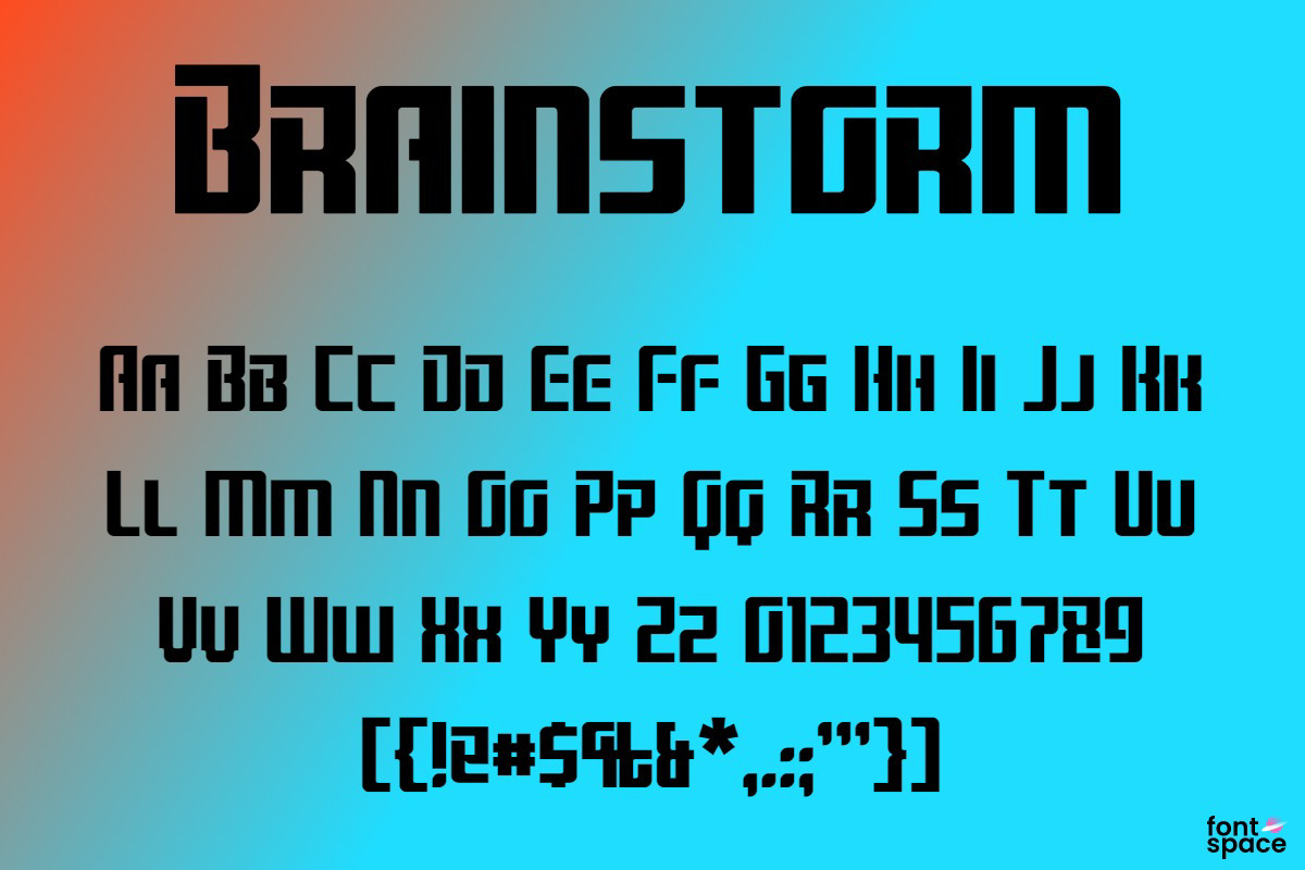 Brainstorm Font | Pixel Sagas | FontSpace