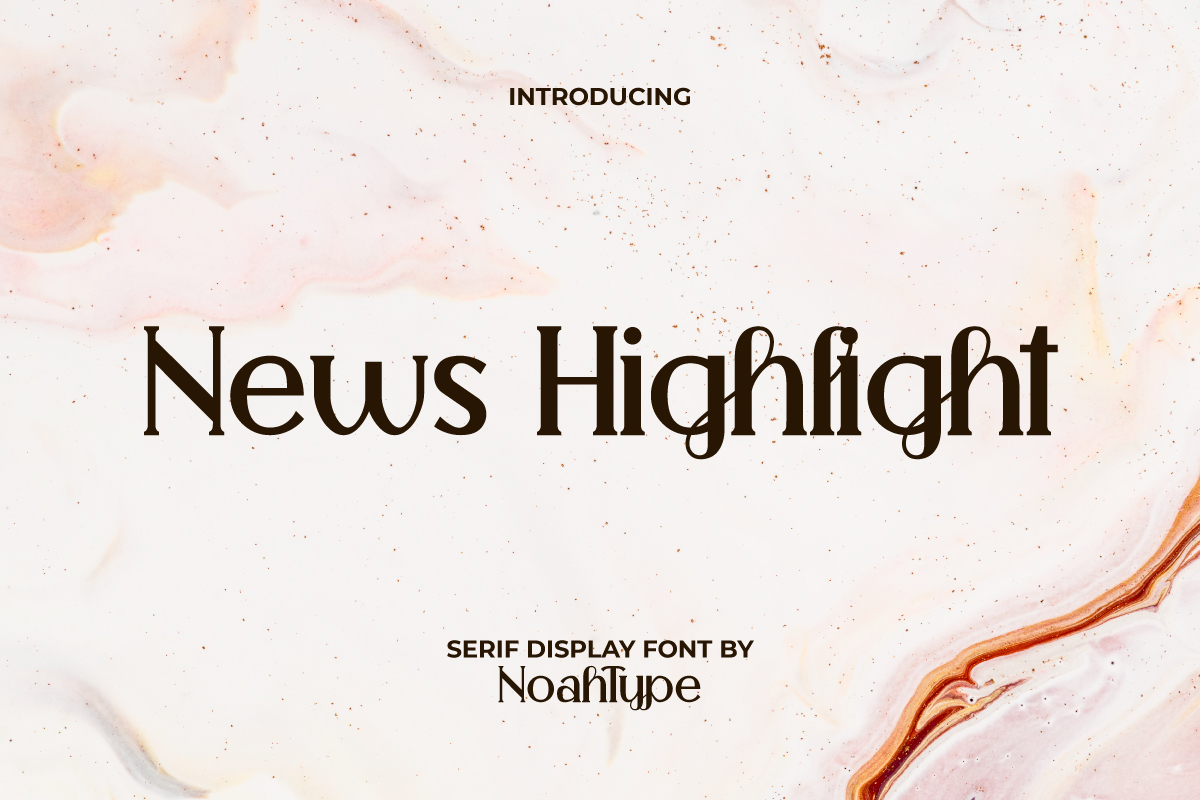 News Highlight Font | noahtype | FontSpace