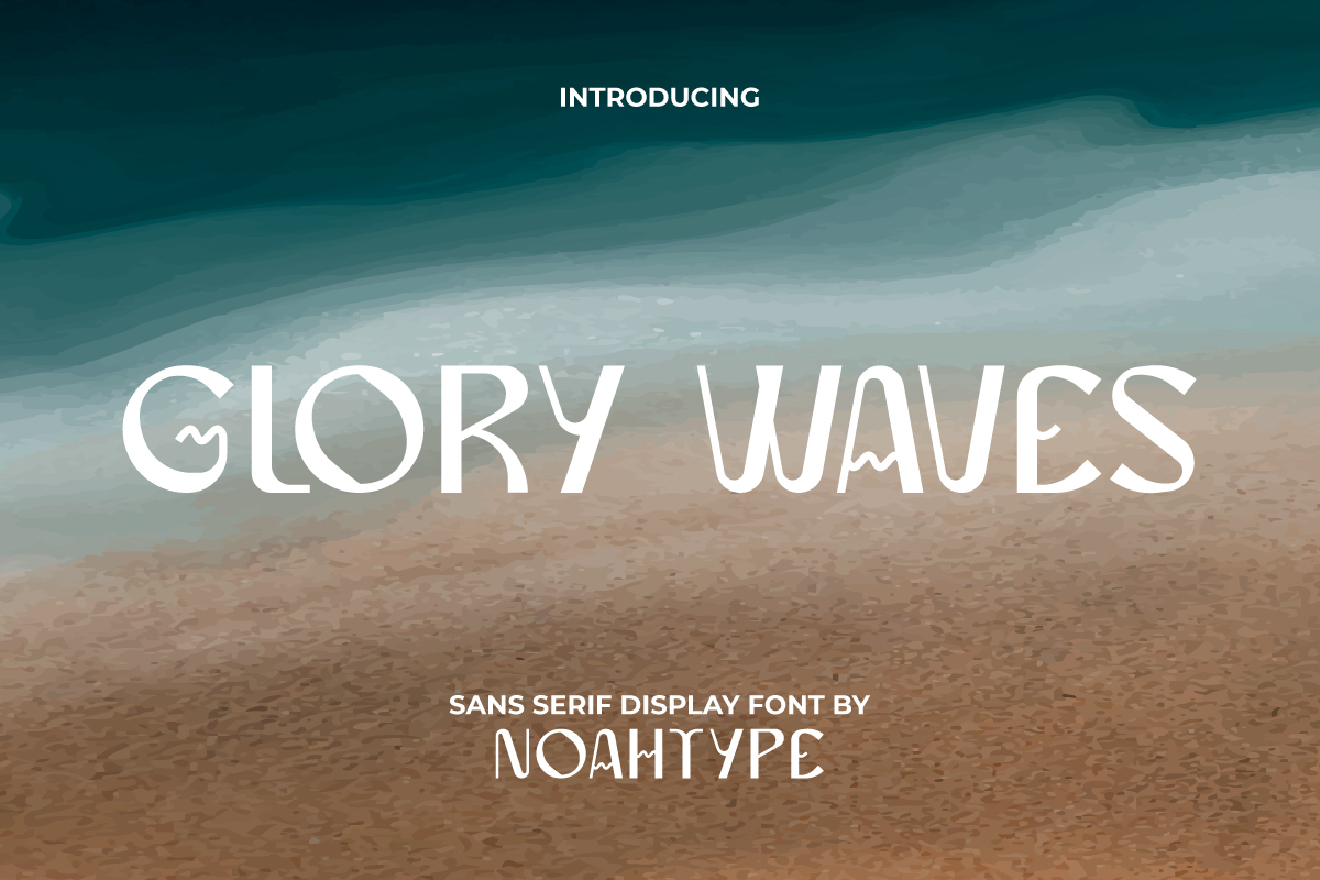 Glory Waves Font | noahtype | FontSpace