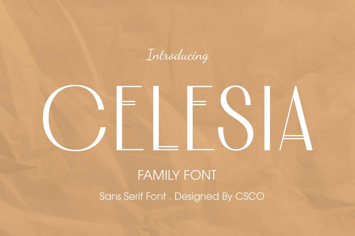 Celesia Font | craftsupplyco | FontSpace