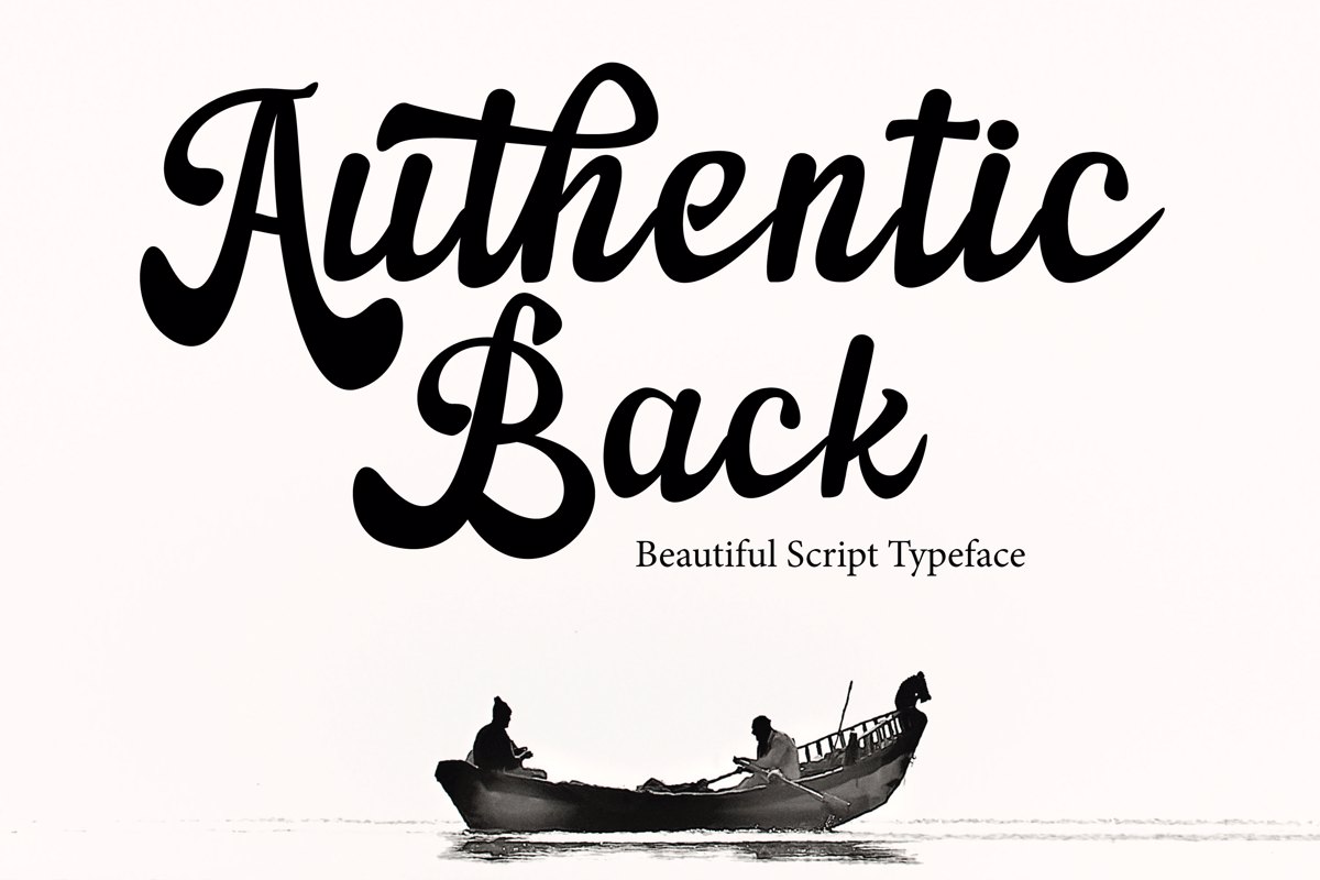 Authentic Back Font | Canden Meutuah | FontSpace
