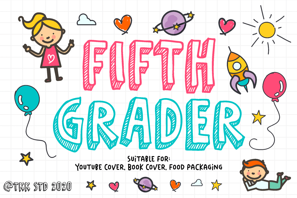 Fifth Grader Font | Tokokoo | FontSpace