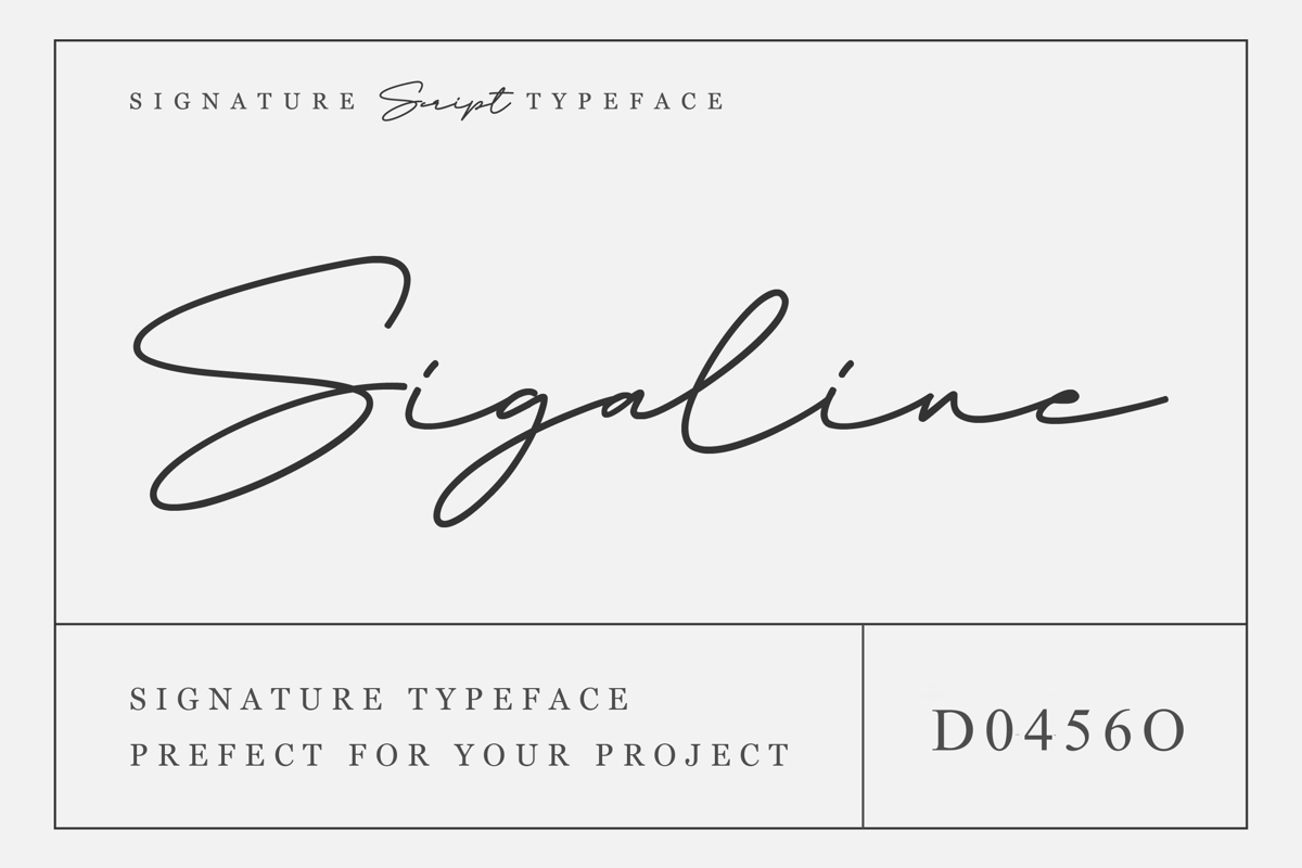 Sigaline Font - Free Download