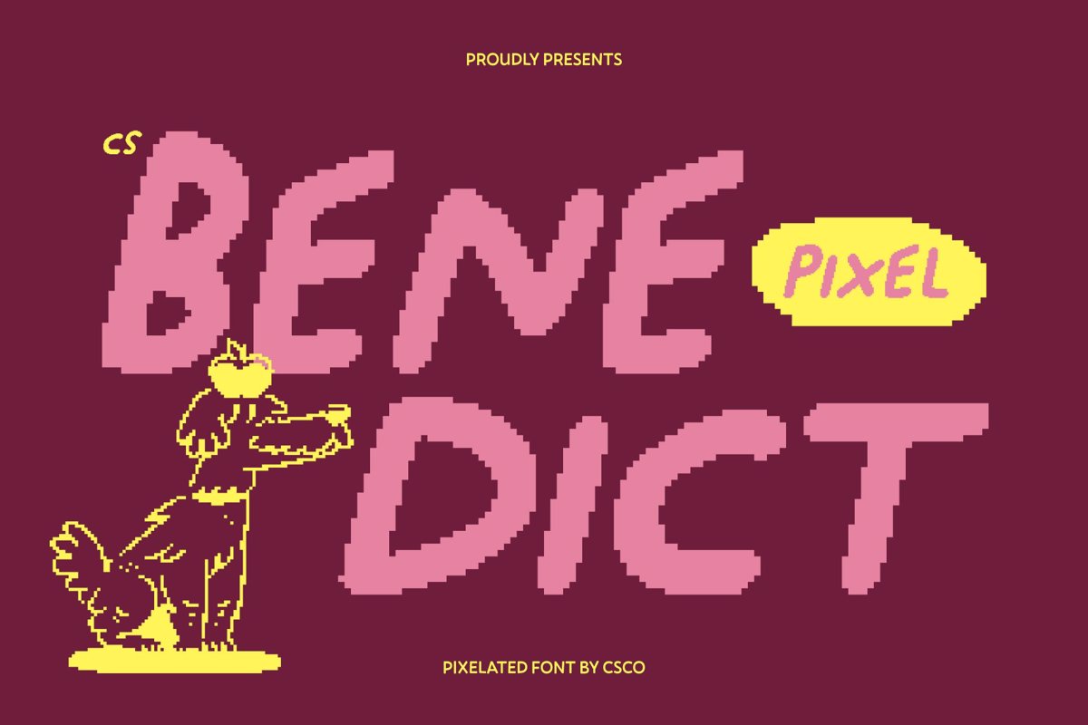 CS Benedict Pixel Font - Free Download