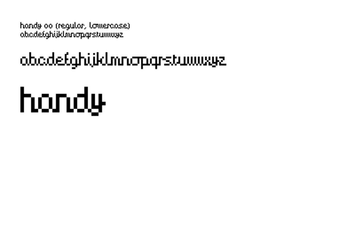 Handy Font | Cal Henderson | FontSpace