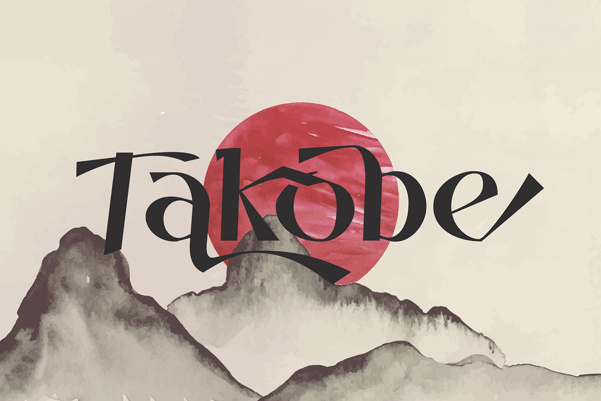 Takobe Font | Authentype | FontSpace